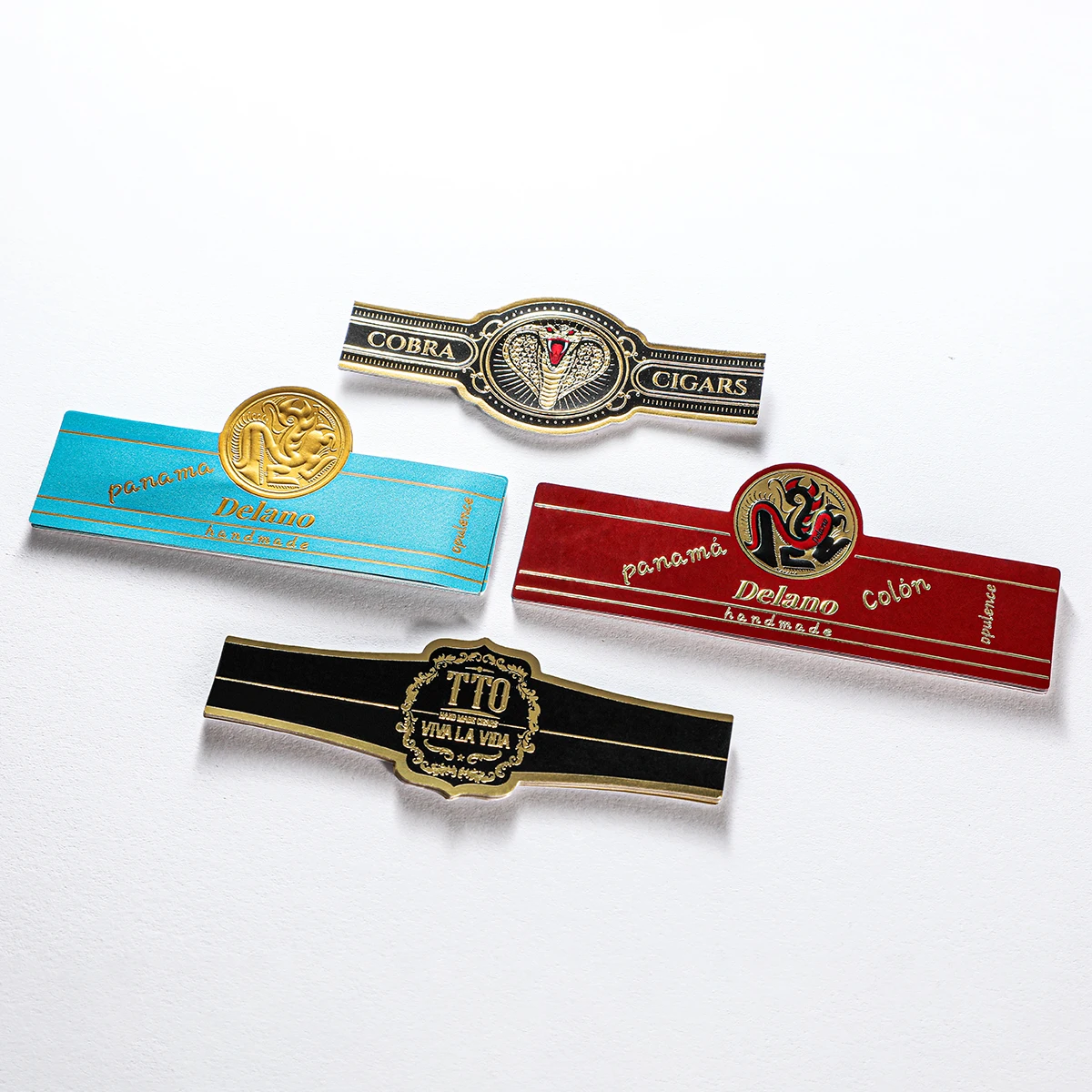 Hot Sale Design Emboss Cigar Label Your Logo Cigar Label Printing Paper ...
