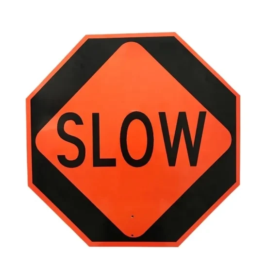 Reflective Stop Slow Traffic Signs Safety Warning Signs - Buy Traffic ...