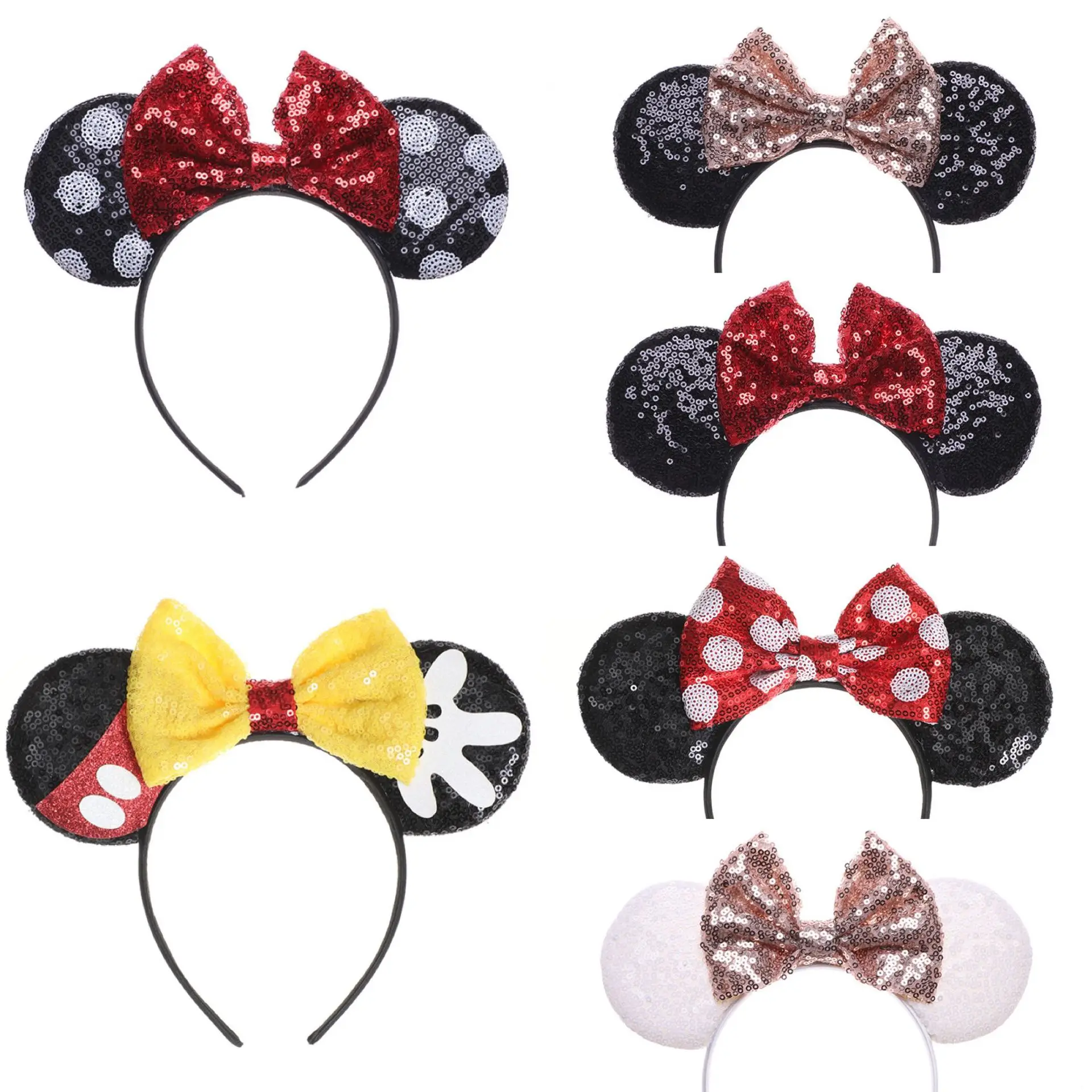 Happy Birthday Party Headpiece Cartoon Mouse Big Wave Point Ear Hair ...