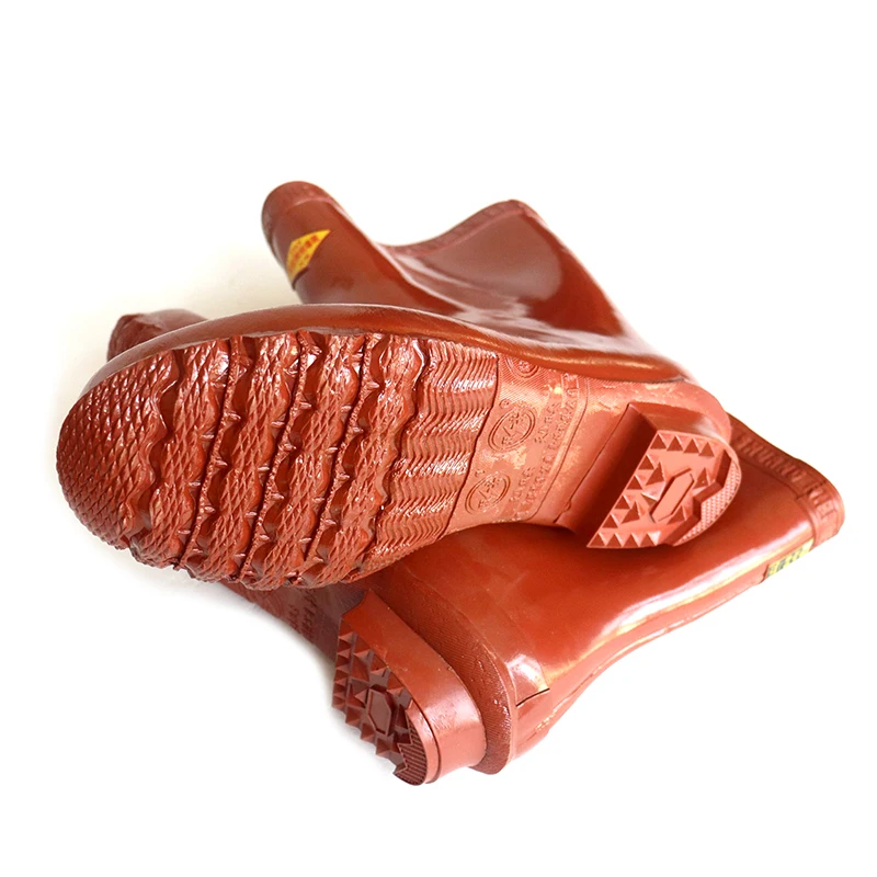 Industrial Safety Electrical Insulated Natural Rubber Safety Shoes Anti ...