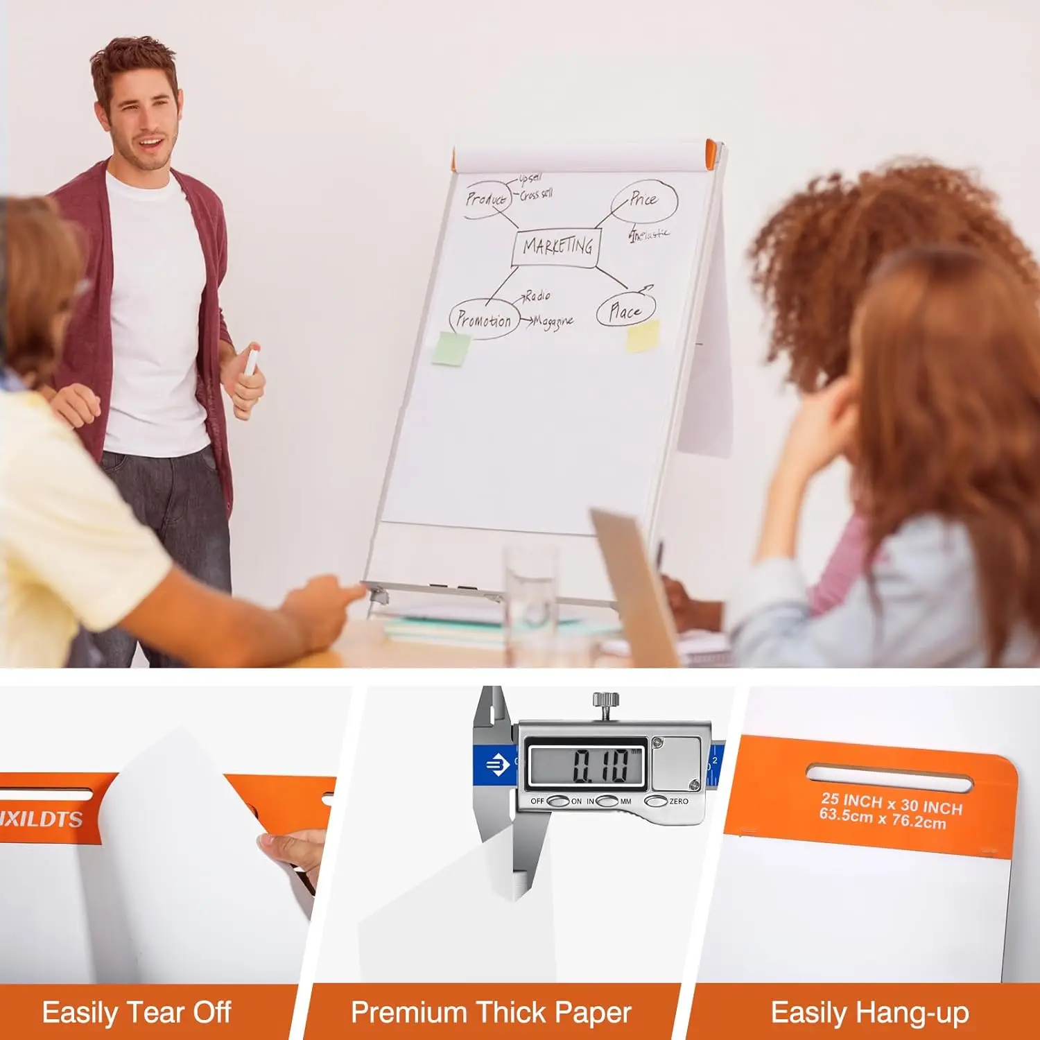 Sticky Easel Pads - Premium Self Stick Chart Paper