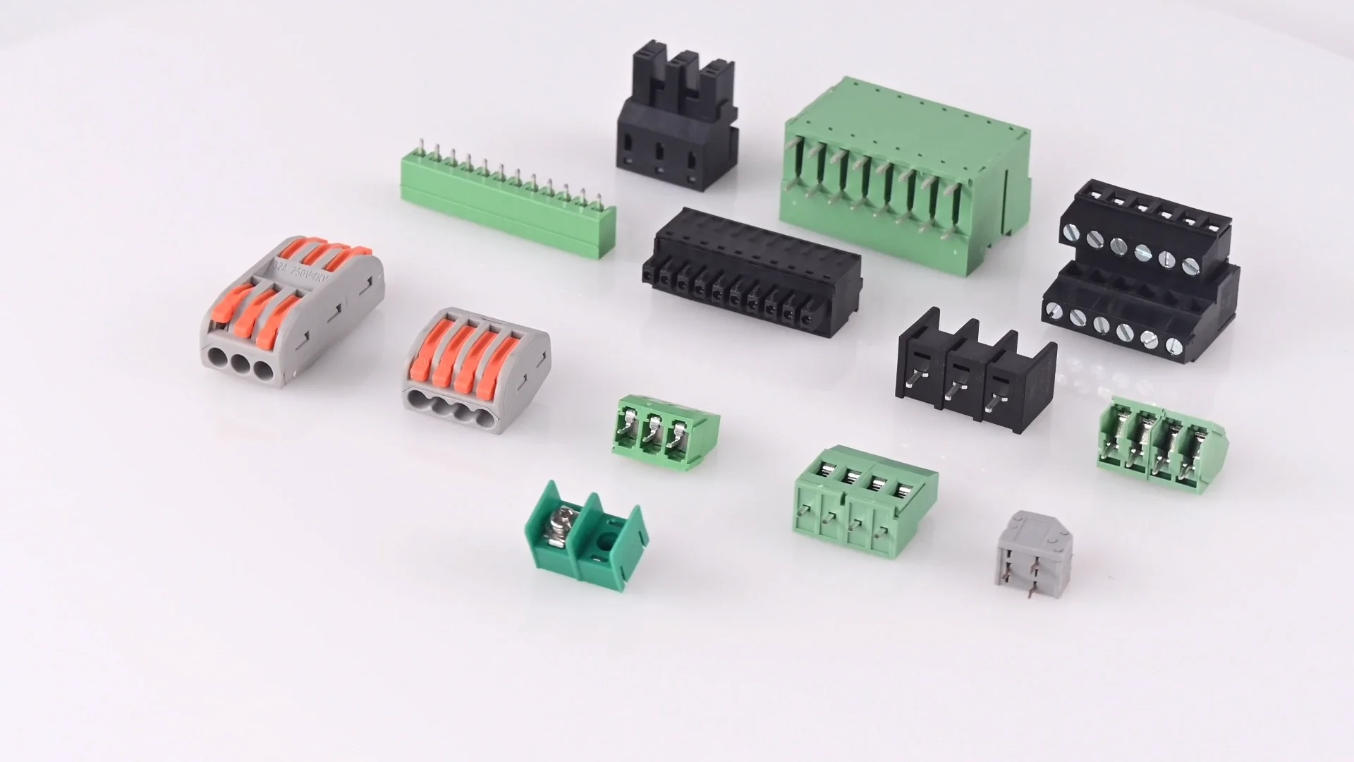 7.5mm Pitch 2p-24p Green Straight Type Universal Screw Terminal Blocks ...