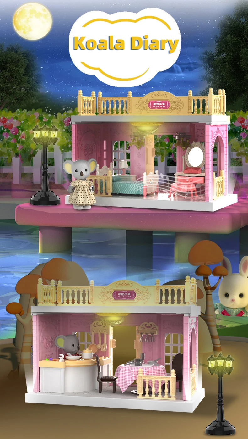 Koala Diary Koala Town Children's Play House Girl Toy Sound And Light ...