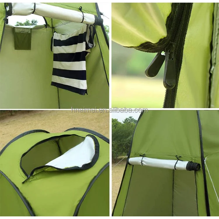 Easy Set up Foldable Solar Shower Tent Kit for Outdoor Camping