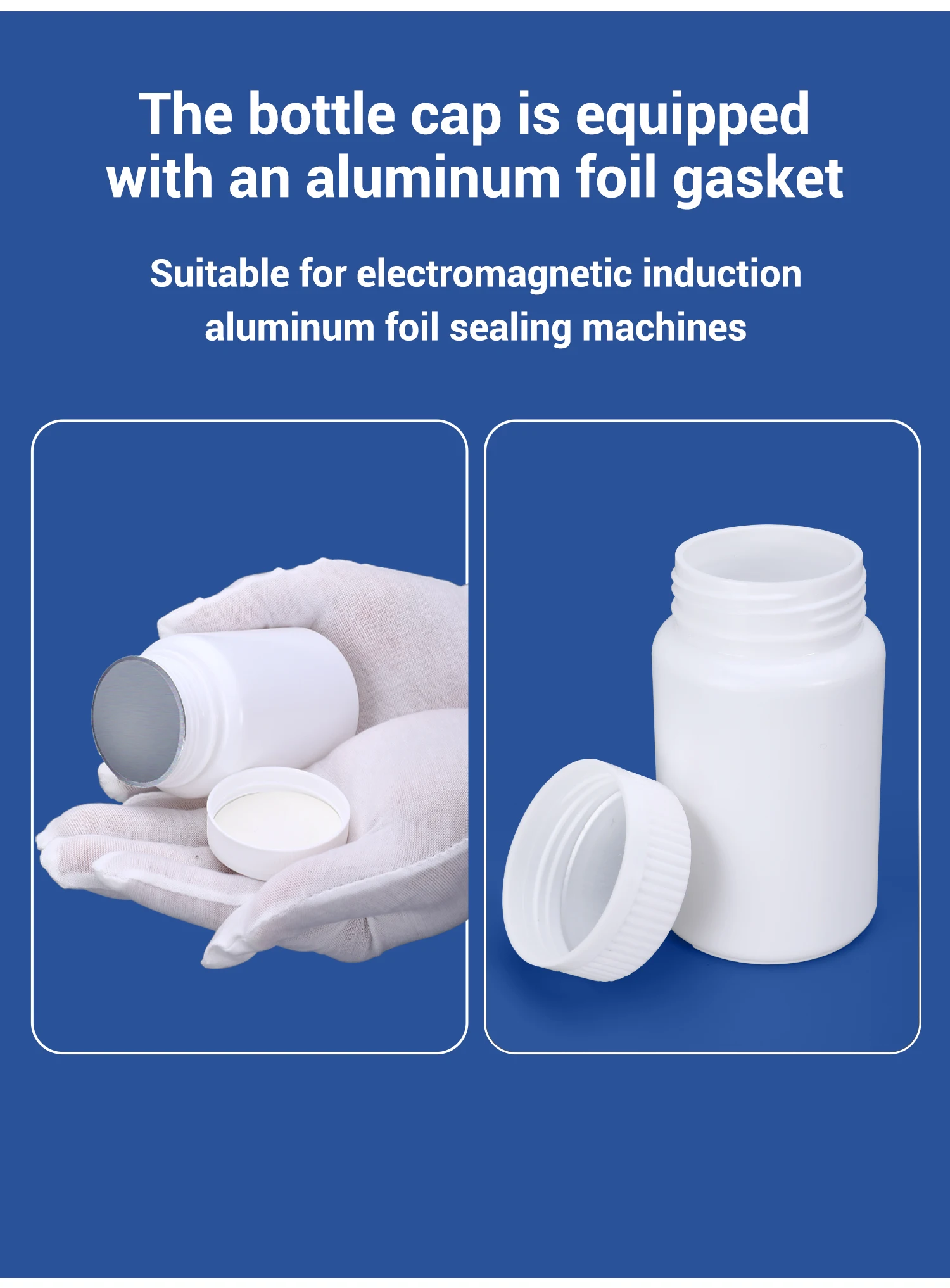 Child Safe Empty White Round Plastic Pill Medicine Bottles for Capsule ...