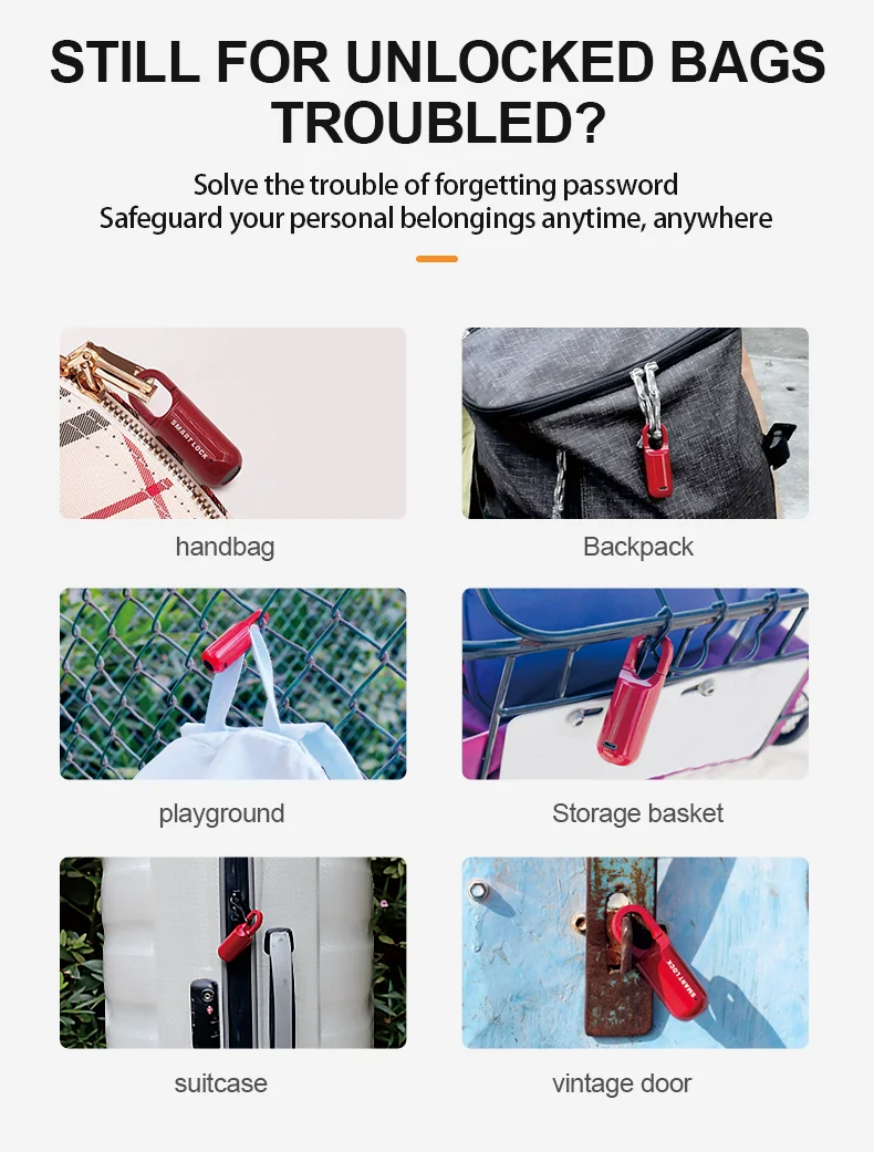 Qr Code Fingerprint Padlock - Ultimate Anti-Theft Solution