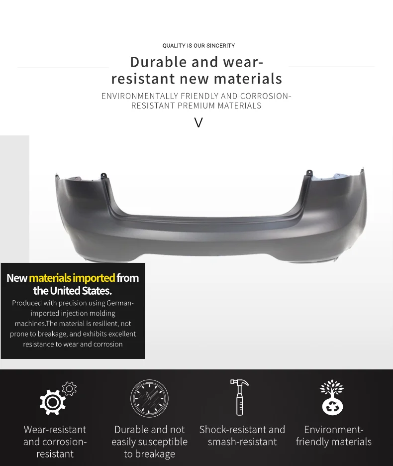 DAXIN Auto Parts Body Kit Car Bumper for KIA RIO 2016 OEM 86611-1W500 ...