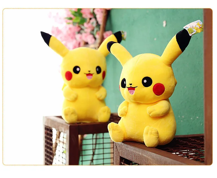 Pikachu Plush Toys Cute Version Charmander Pocket Monsters Pets Elf ...