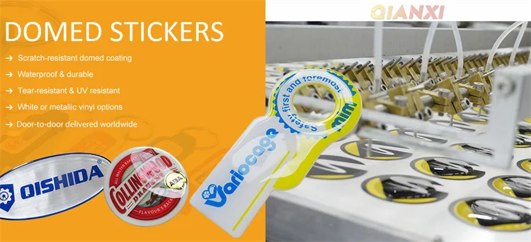 Custom Polyurethane Over Logo Gel Decal Epoxy Resin Domed 3d Label ...