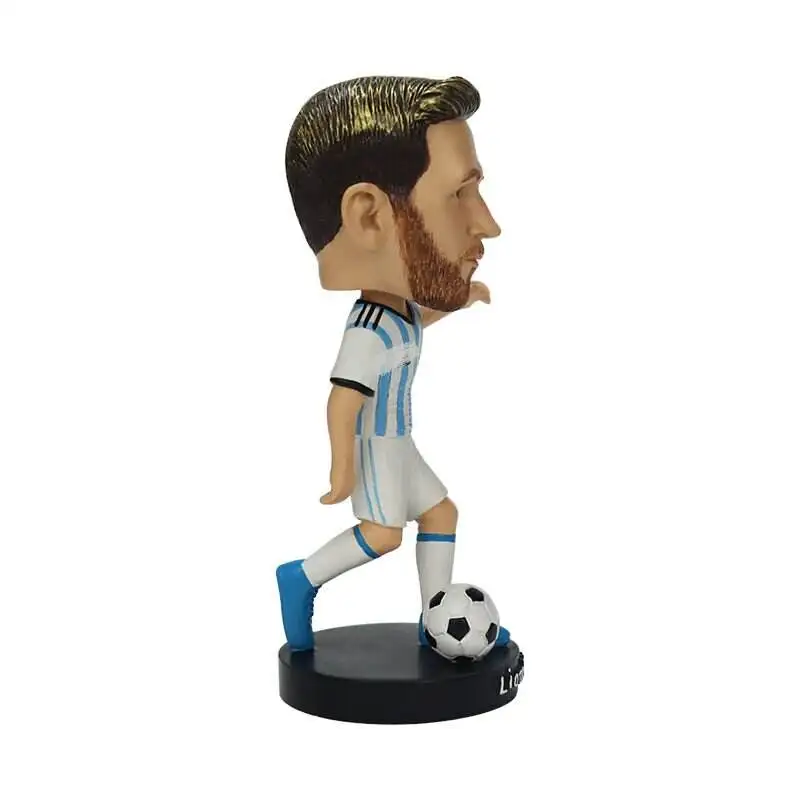 Custom Resin Crafts Bobblehead Doll Figurines Soccer Football Player ...