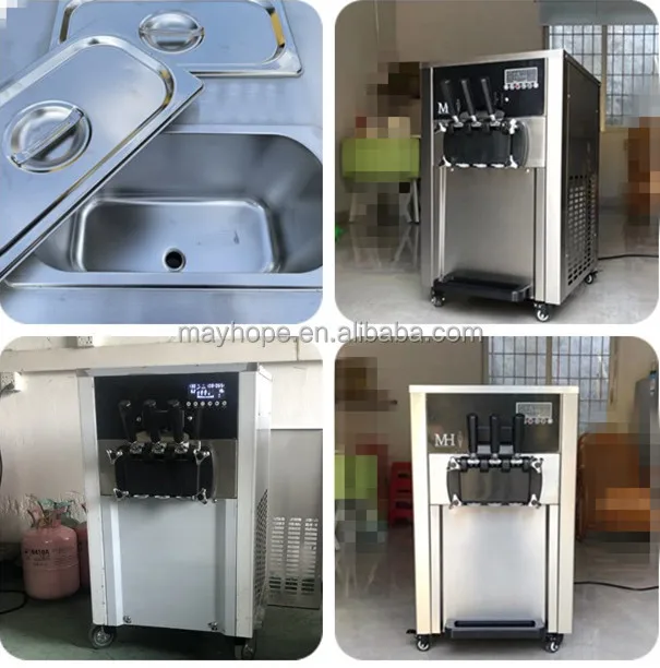 Maquina De Helado Suave Softeismaschine Icecream Machine Soft Ice Cream ...