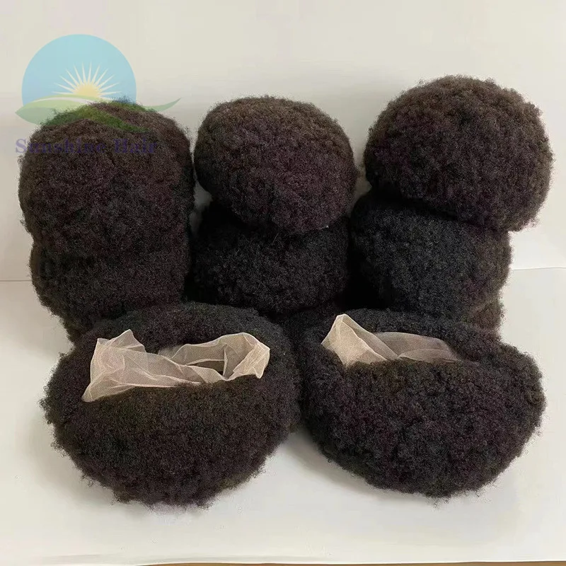 Cheap High Puff 4mm Afro Kinky Curl Brazilian Virgin Remy Hair HD Lace ...