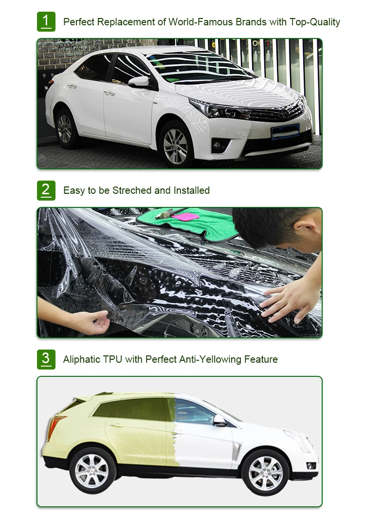 Ultra Shield Car Body Wrap - Clear, Self-Healing TPU