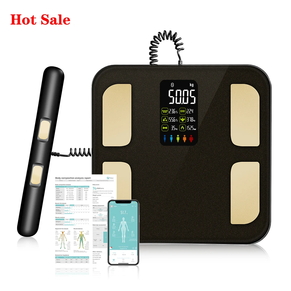 Smart 8-electrodes Digital Body Fat BMI BMR Measure Analyzer Scales Smart Fitness Scale| Alibaba.com