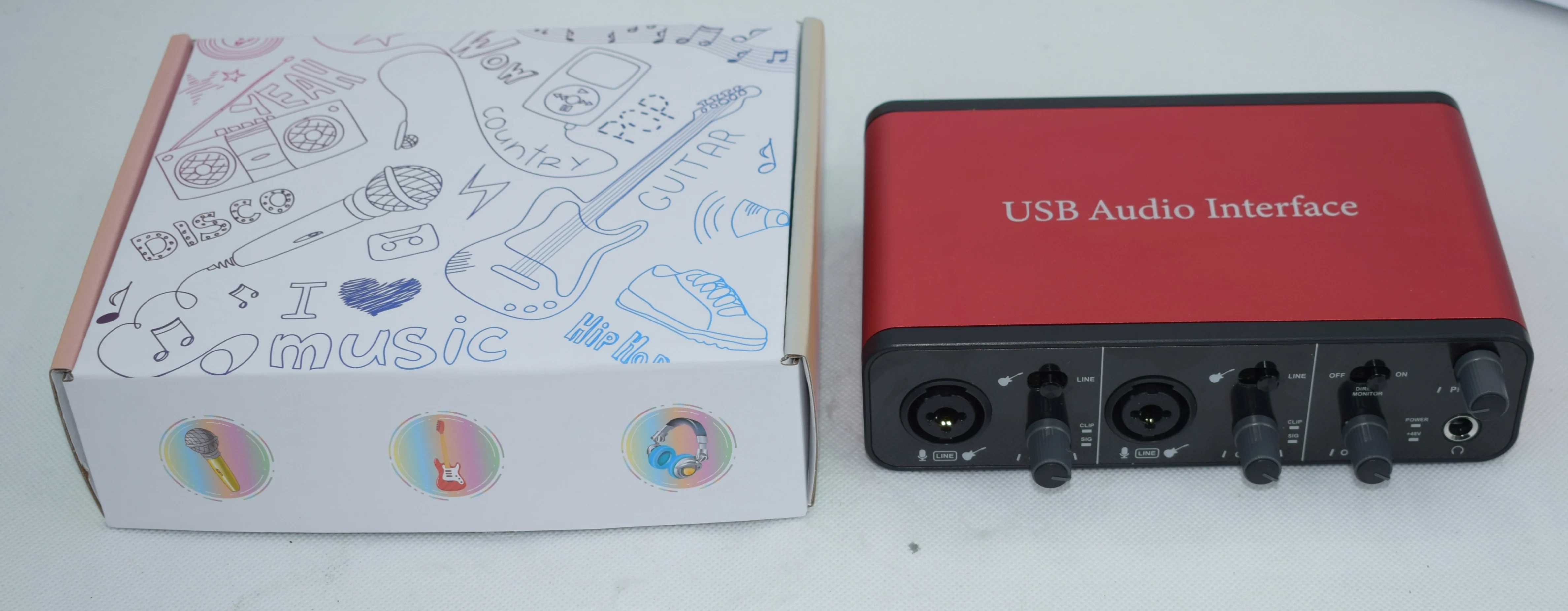 Sound Card Recording Mixer 2-channel Pc Single Usb Interface De Audio ...