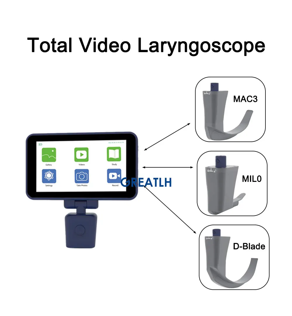 Surgical Instruments Laryngoscope Hospital Laryngoscope Set Video ...