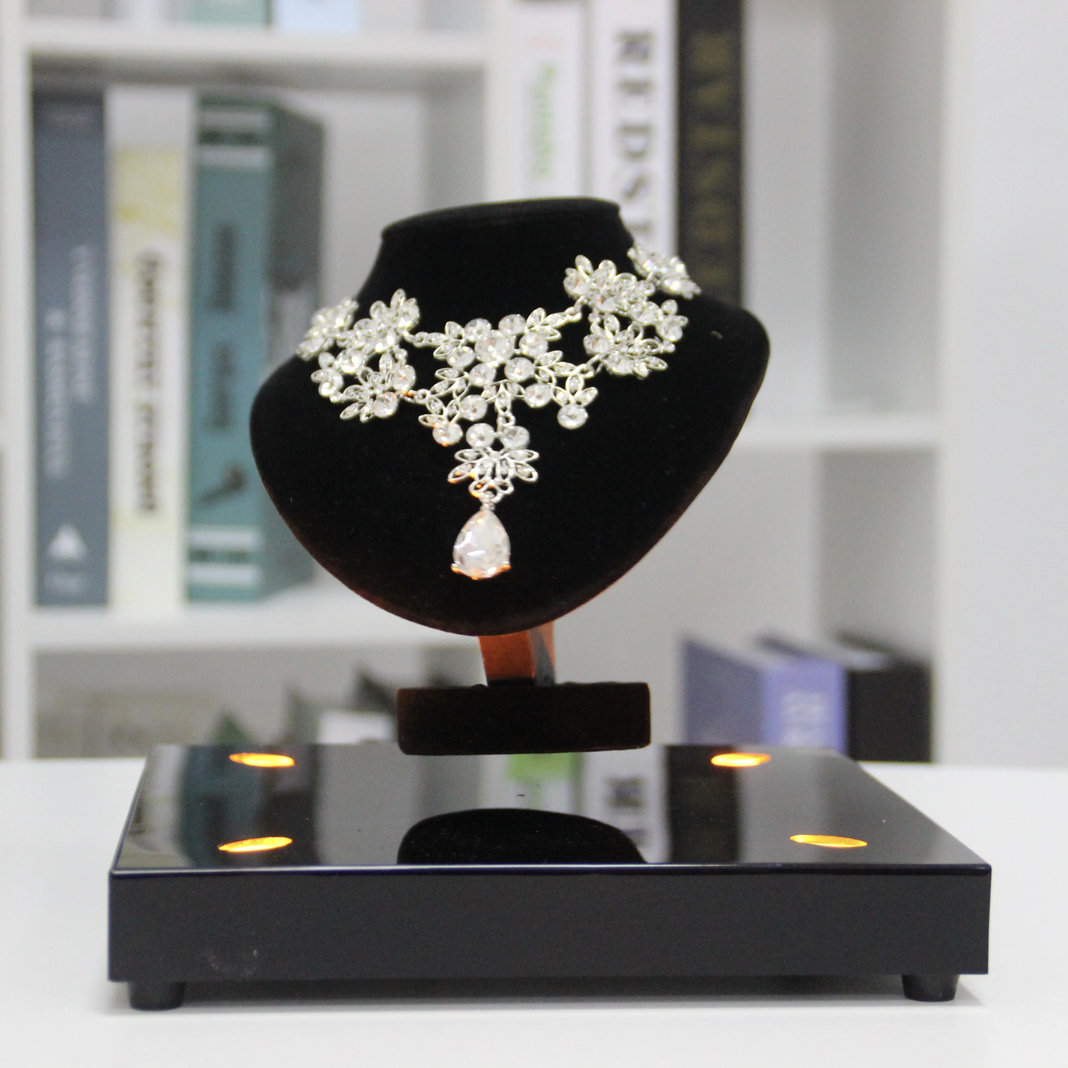 Hcnt Magnetic Levitation Display Stand Racks Floating Jewelry Holder ...