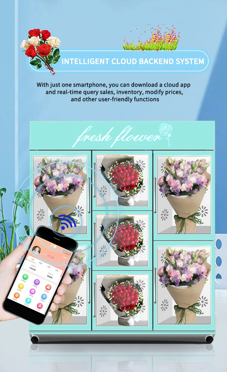 Automatic Flower Vending Machine - 10-Lattice Gifts