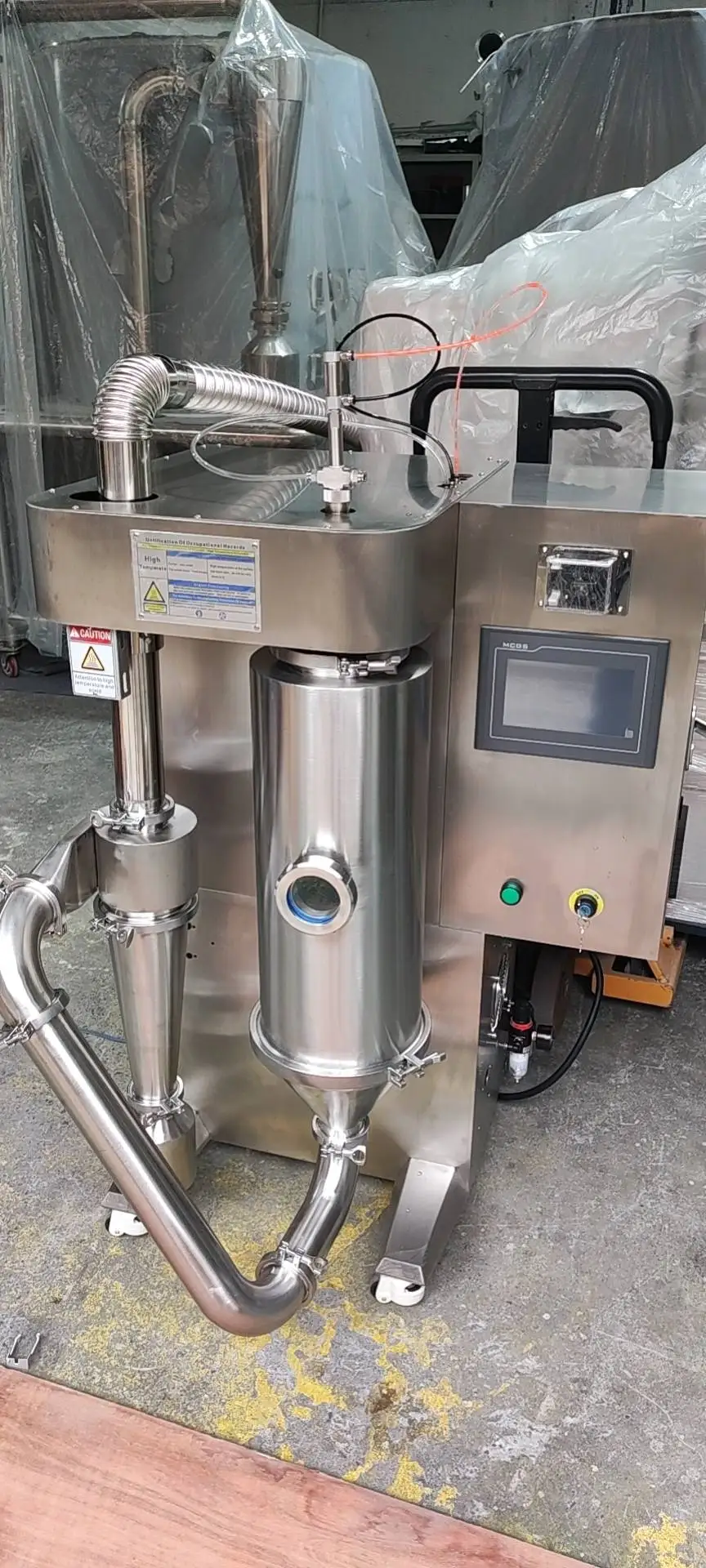 Lab Small Pid Controller Vacuum Spray Dryer Small Scale Instant Coffee ...