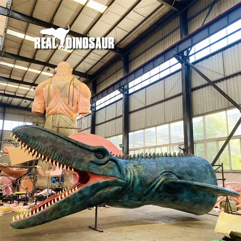 Water Park Custom Mosasaur Model Animatronic Marine Animal for Sale ...