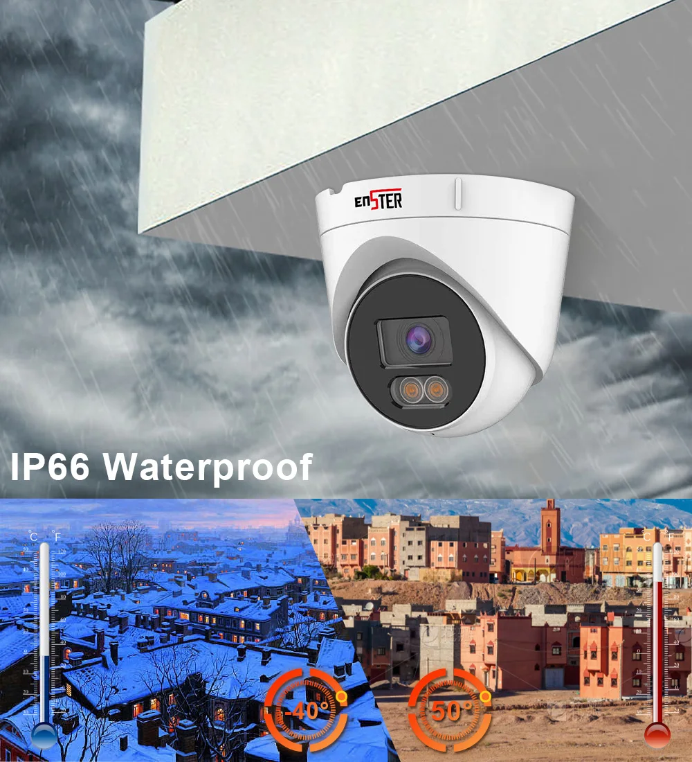 ENSTER Wholesale Factory 4MP 5MP 4K Turret Night Vision POE HD IP ...