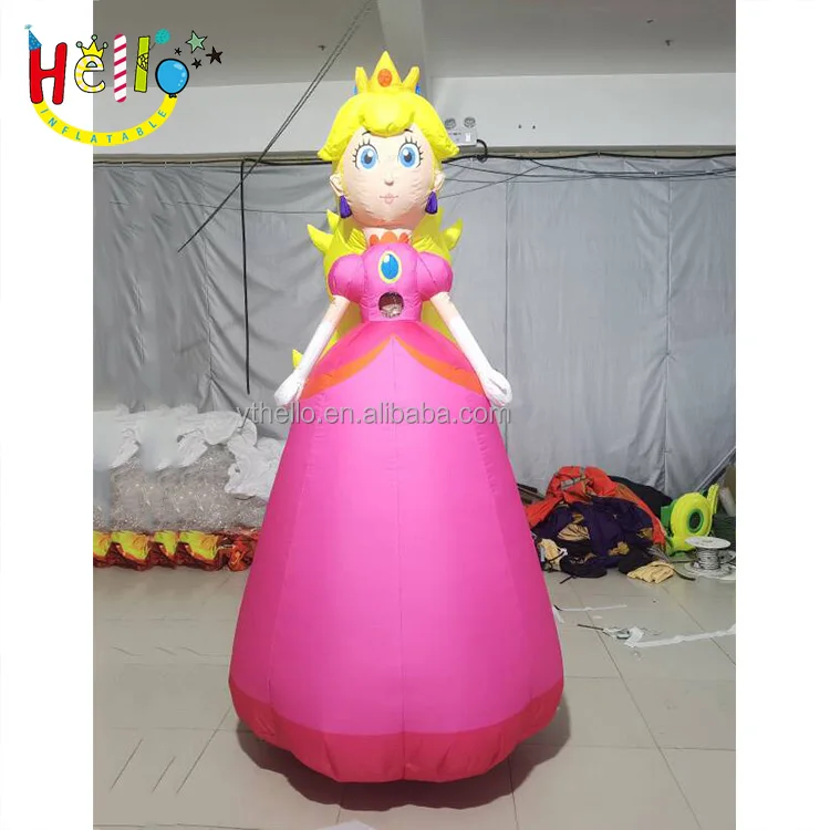Outdoor Walking Inflatable Cartoon Character Costume Blonde Inflatable ...