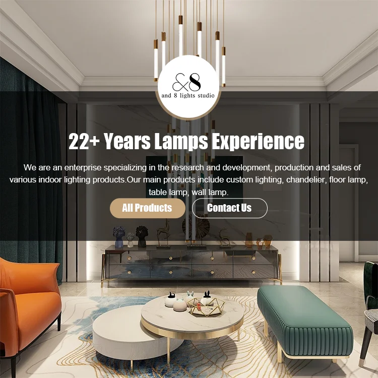 Villa Stairs Led Lighting Long Hanging Lamp Decoration Chandelier ...