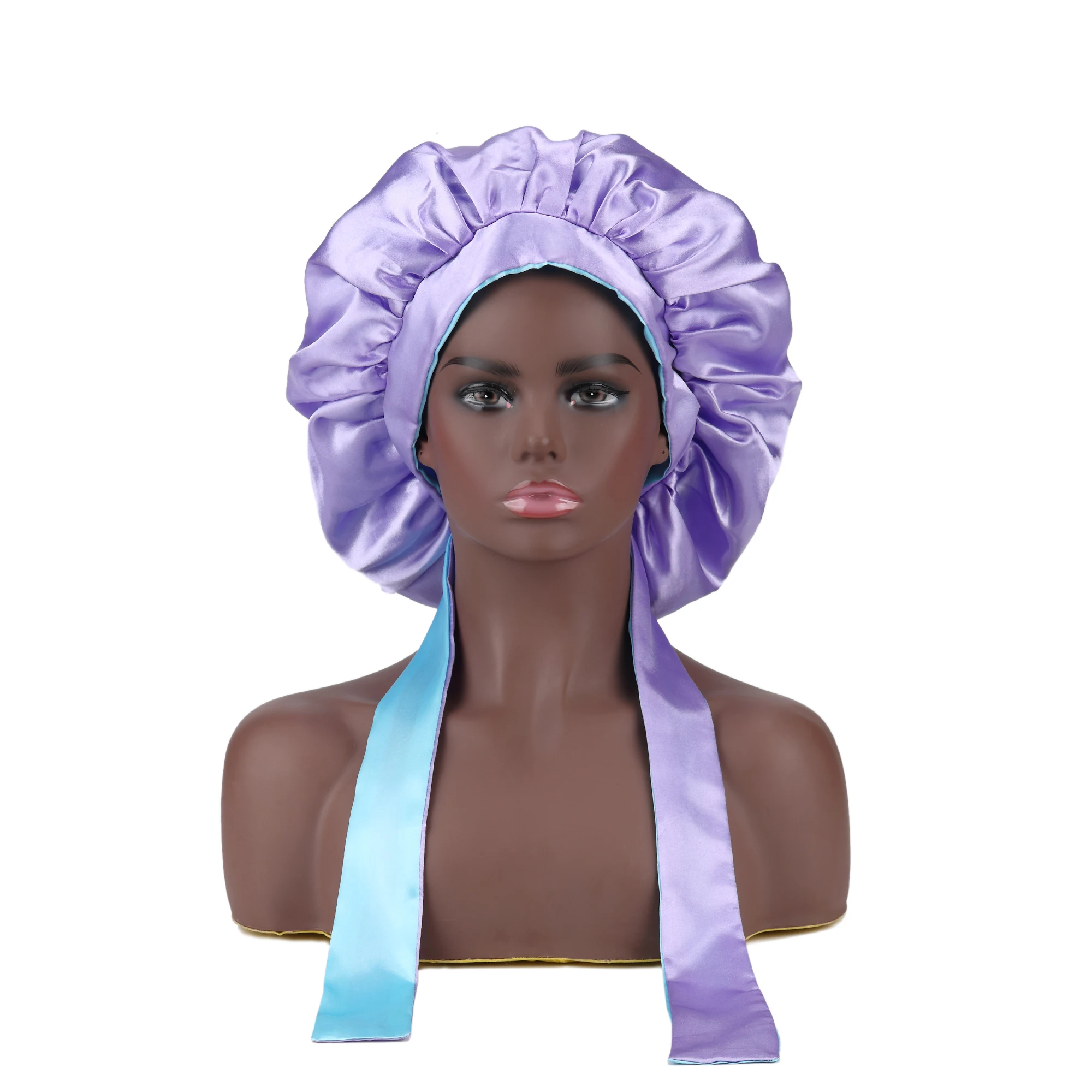 Custom Reversible Silk Bonnet - Satin Hair Wraps with Logo