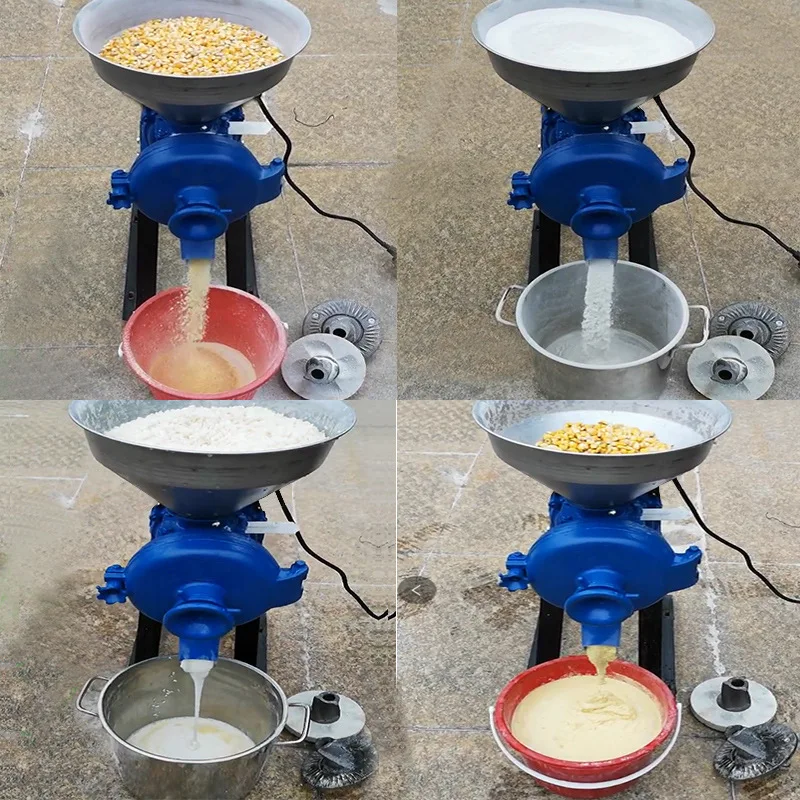 Household Grinding Machine Dry and Wet Corn Grinder Rice and Soybean ...