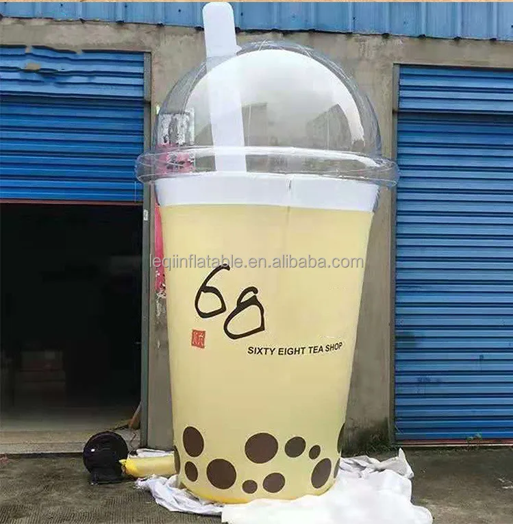 Customized Giant Inflatable Milktea Coffee Cup Bottle Model
