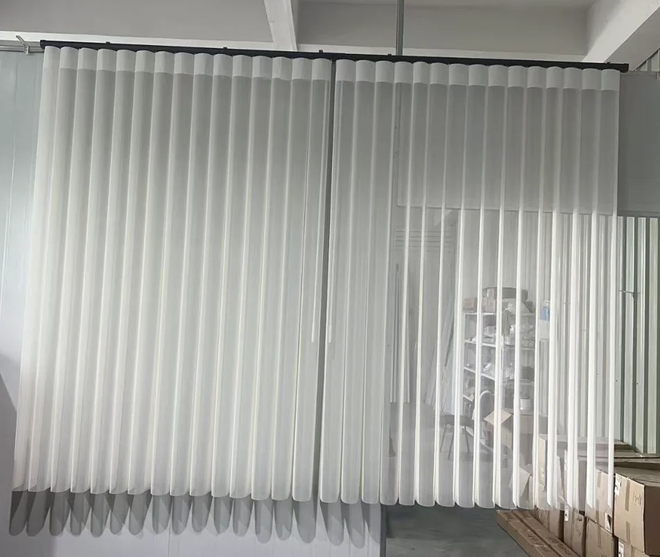 Manual Stick Control Sheer Vertical Blinds for Home