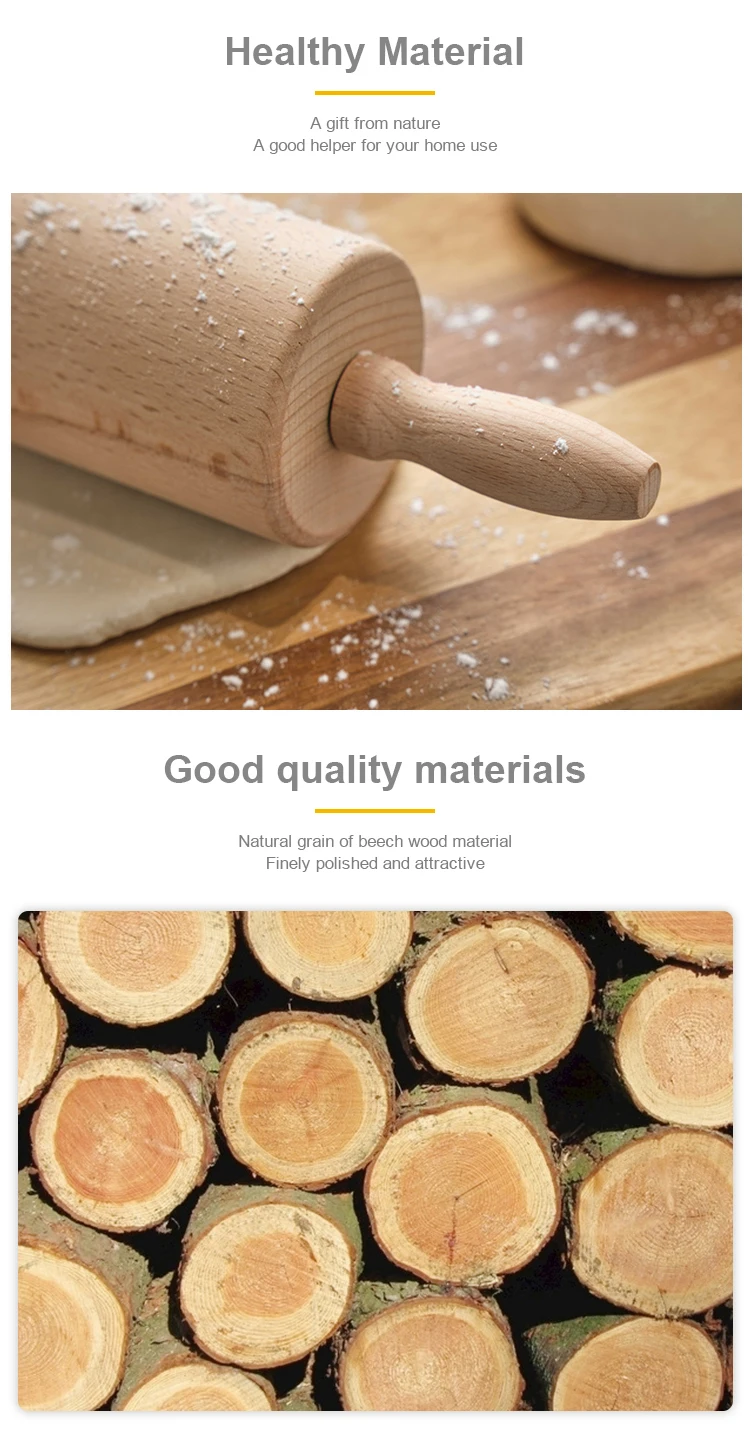 Manufacturers Supply Solid Wood Rolling Pin Kitchen Baking Tool Activity Rolling Pin Bag ...