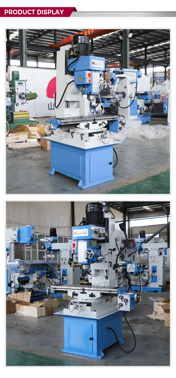 Zx50c Manual Mills Mini Universal Milling Machine Drilling And Milling ...