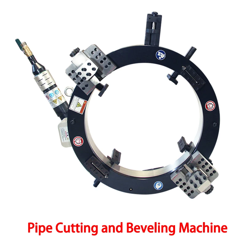 Od- Mounted Metal Pipe Cutter With Pneumatic Driven Bevel Cut Machine ...