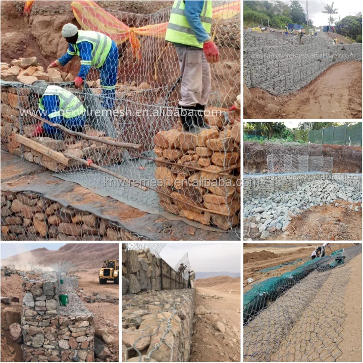 Galvanized Rockfall Netting Protection Mesh Gabion Roll