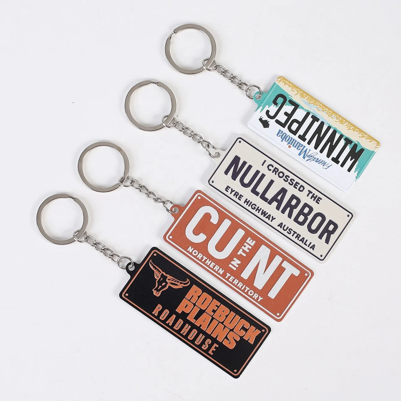 Promotional Souvenirs Car Number Mini License Plate Keychain Custom ...
