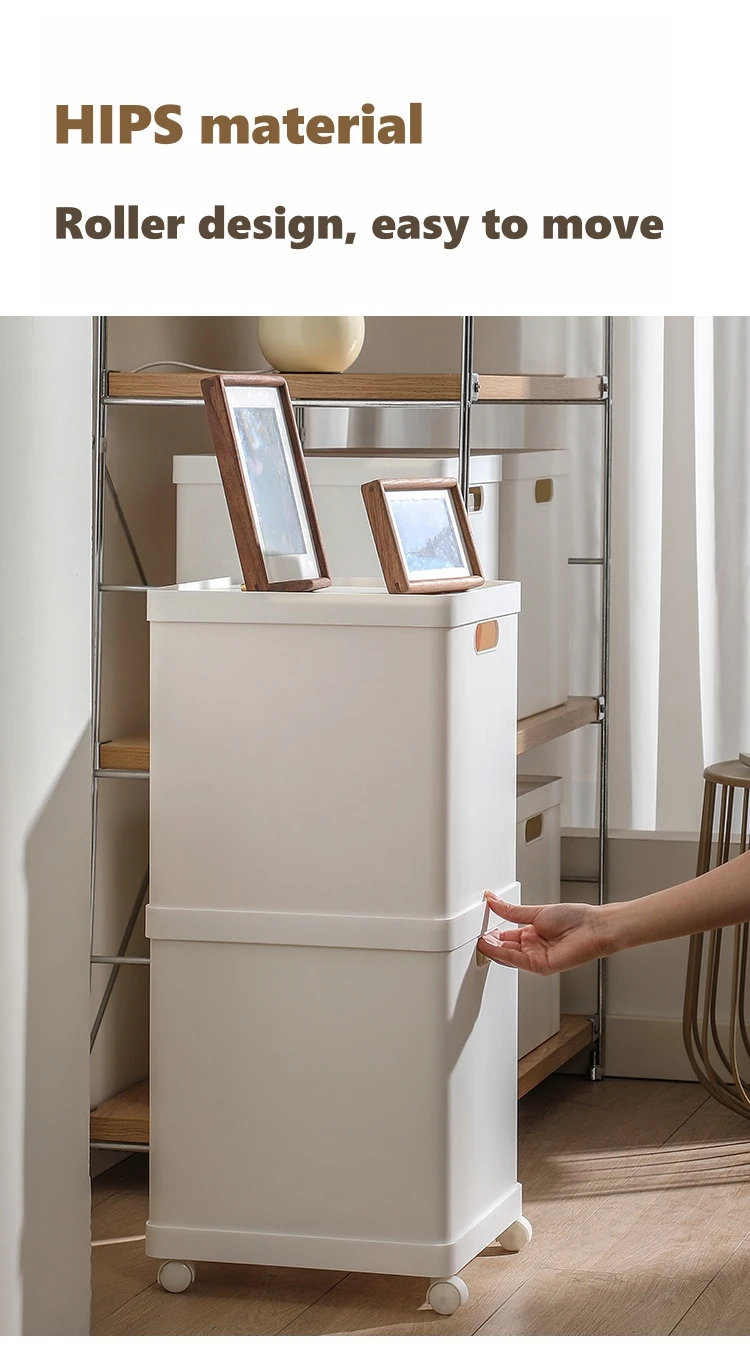 Wewin Square Plastic Storage Box With Lid Thickened Snacks Toy Clothes ...