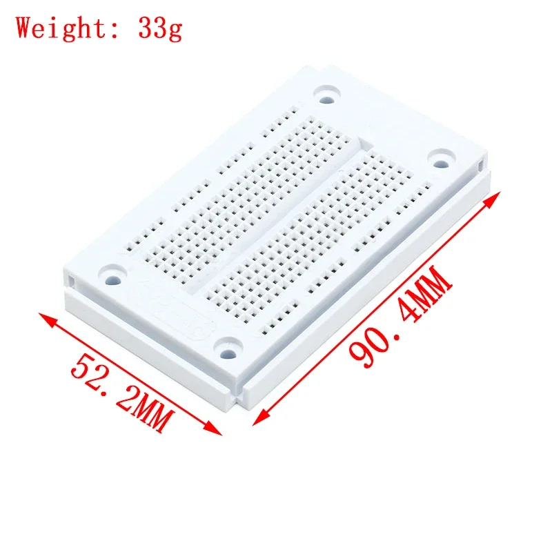 Syb-46 Breadboard 270 Point 23x12 Solderless Pcb Bread Board Test Borad ...
