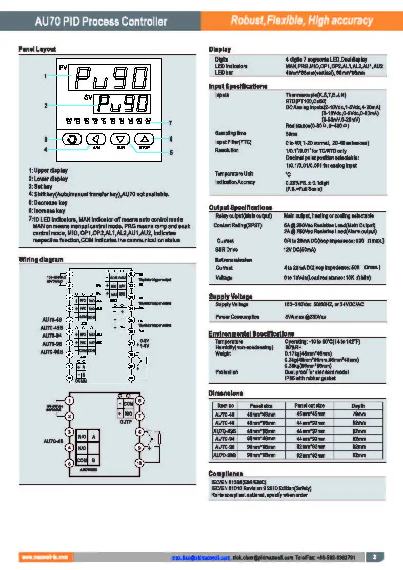 Rs485 Modbus Rtu Pid Temperature Controller With 2 Year Warranty - Buy ...