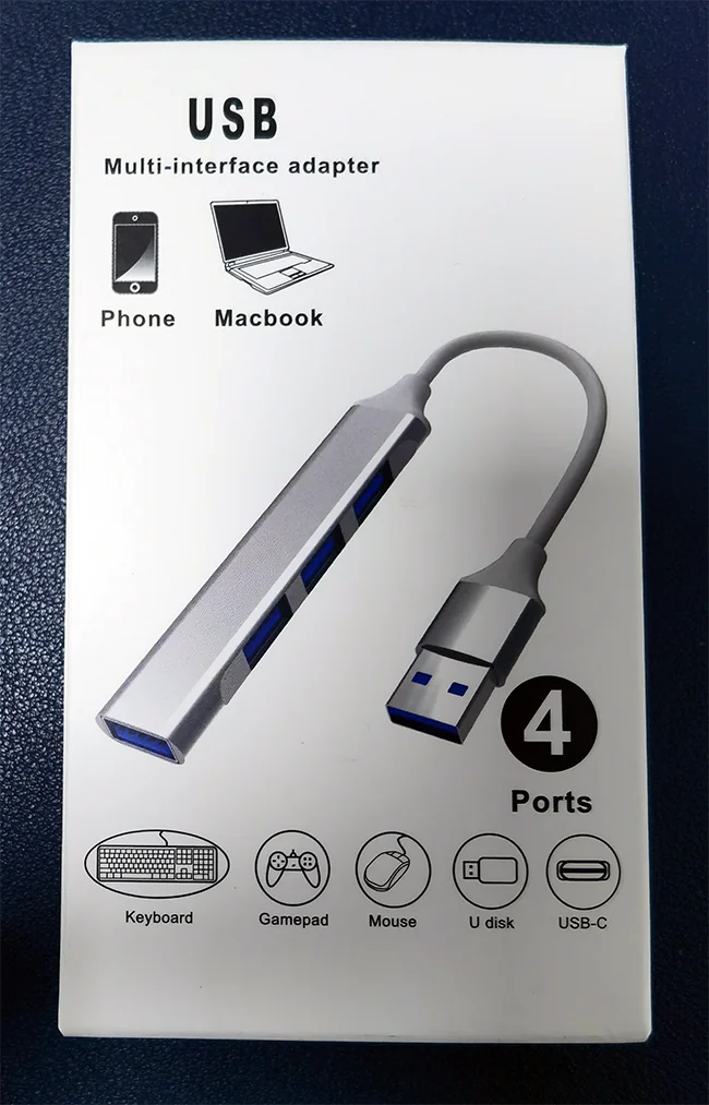 4 In 1 Usb C Type C Hub To Usb3.0 Type-c 3xusb High Speed Splitter 4 ...