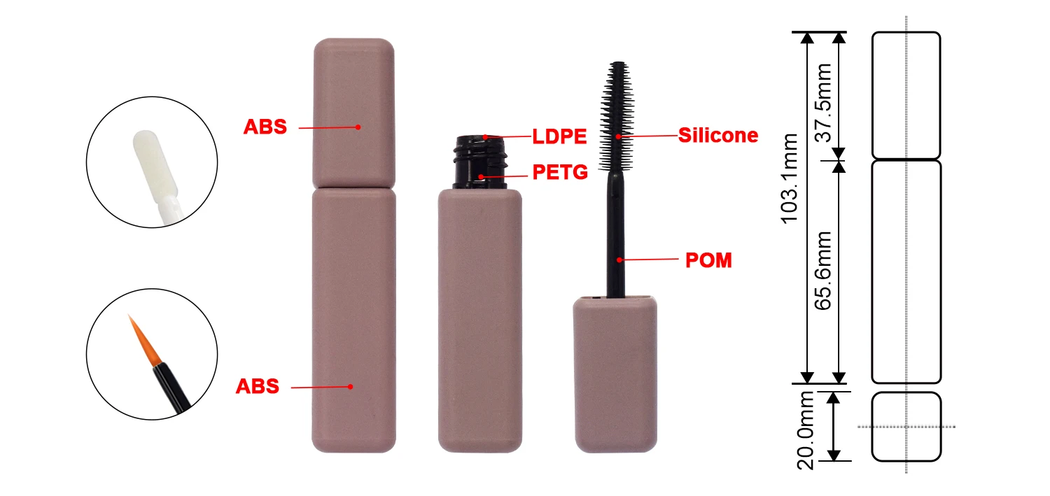 Rubber Paint 10ml Mascara Tube Custom Made Mascara Tube Packaging 12ml ...