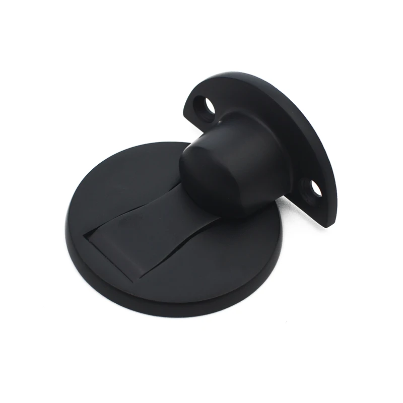 Round Wall Protector Door Stop 304 Stainless Steel Floor Mounted Black ...