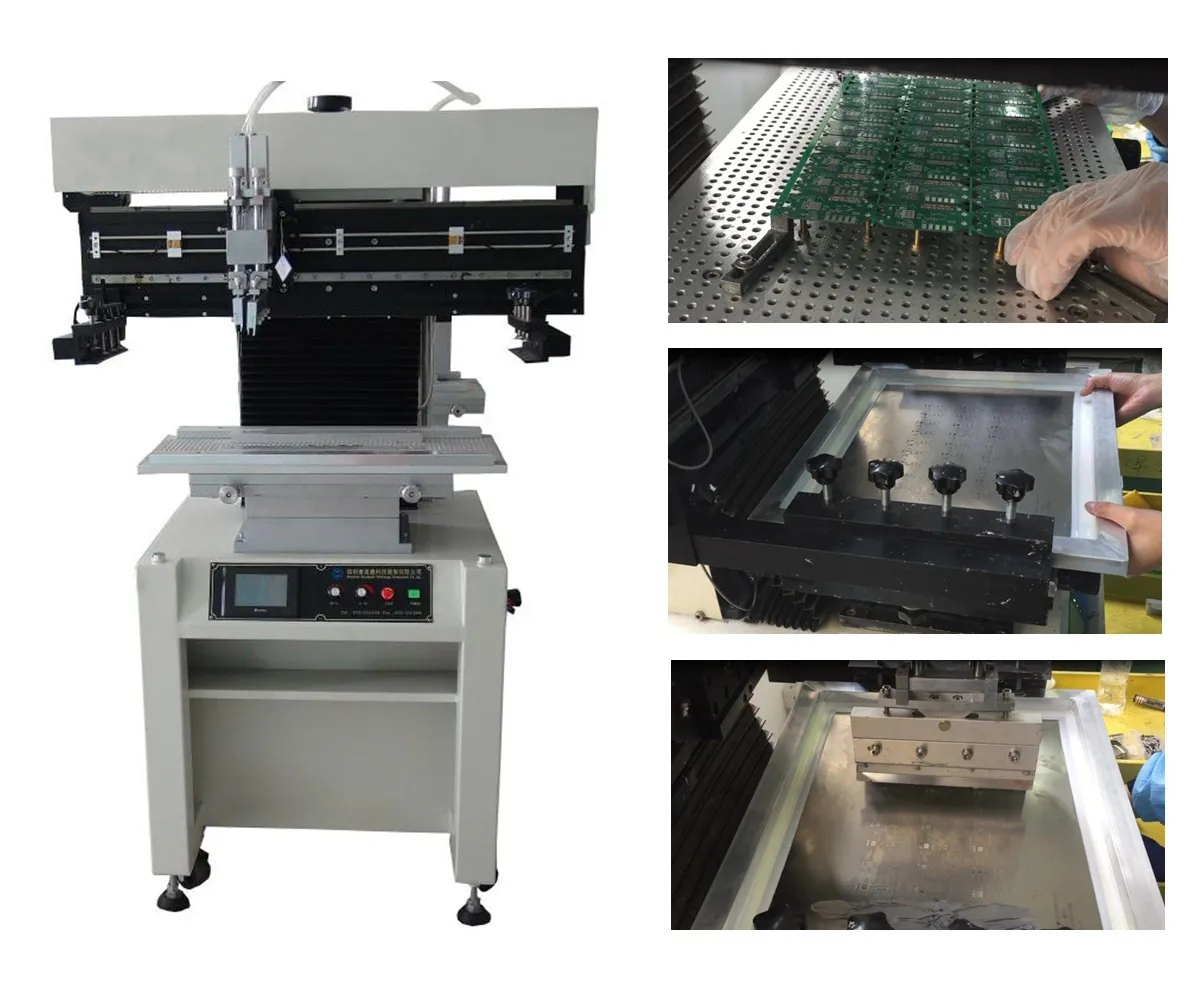 YS600 Semi Automatic SMT Solder Paste Printer - LED