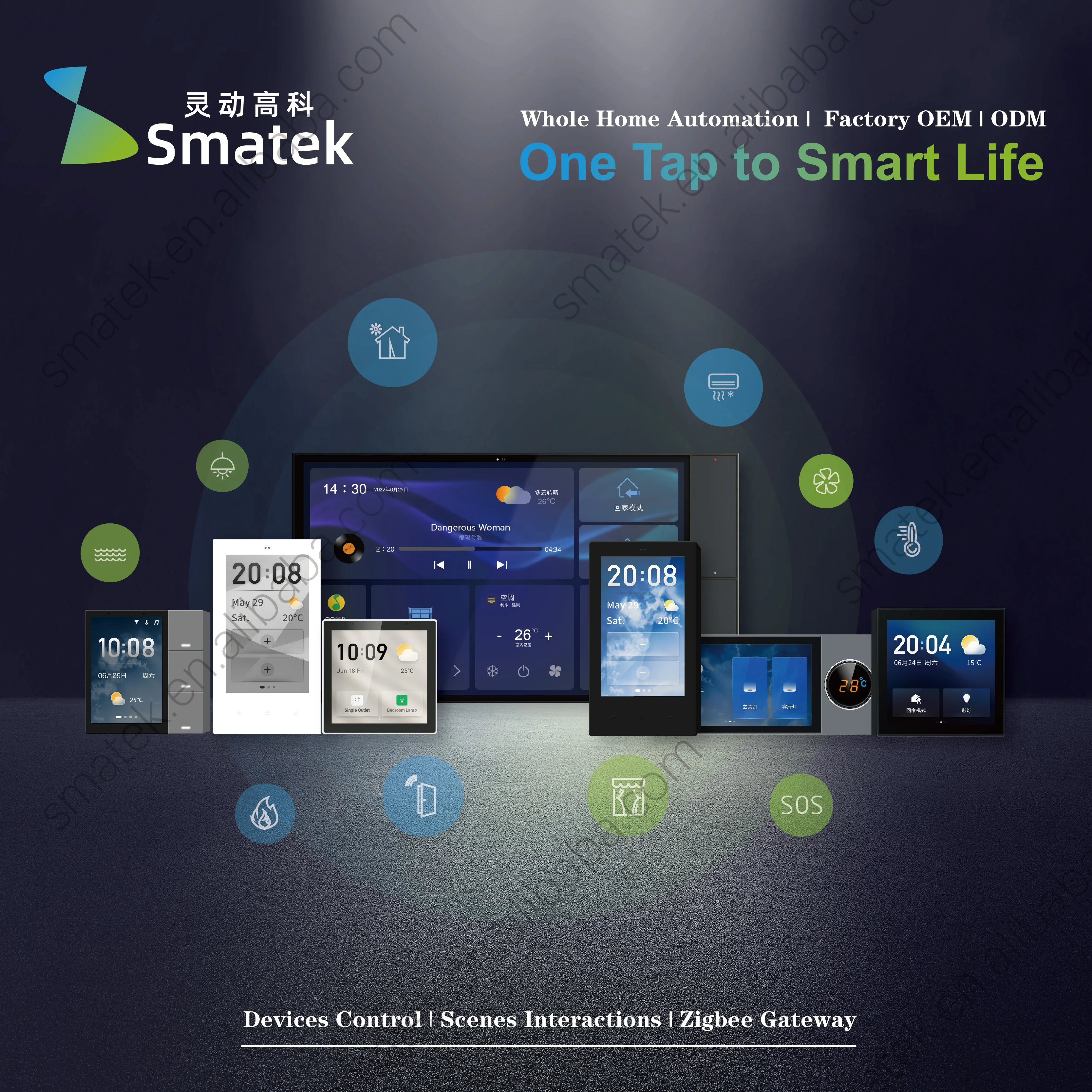 4'' POE Smart Home Dashboard - Customizable Control Panel