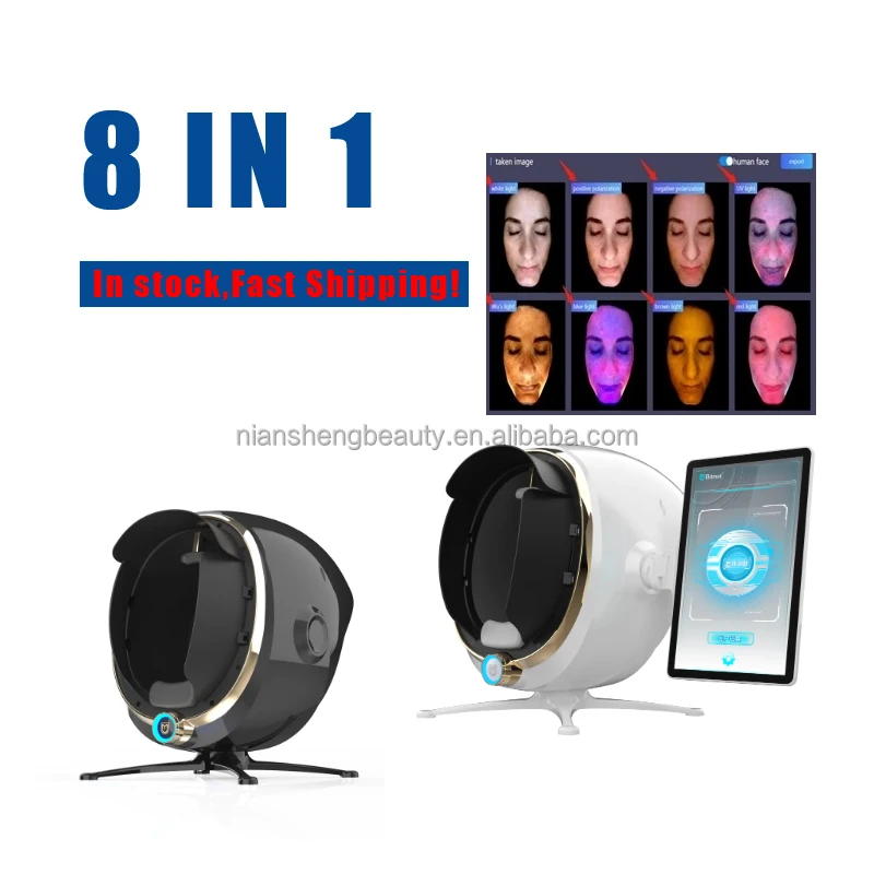 In Stock 3d Ai Face Facial Skin Analyzer Skin Analysis Machine 3d Skin ...