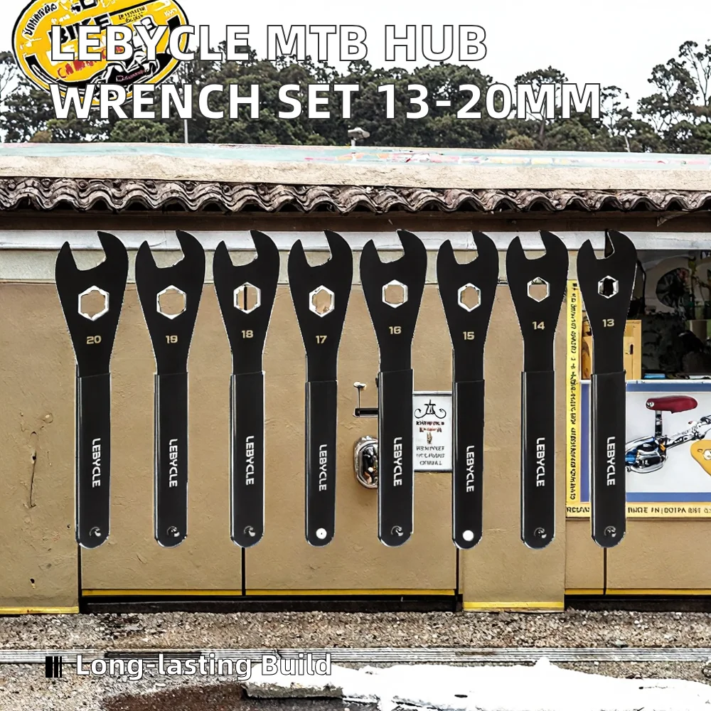 LEBYCLE Open Hub Wrenches 13 14 15 16 17 18 19 20mm MTB Bicycle Cone Wrench for Road Bike Wheel ...