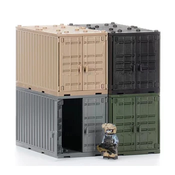 Ww2 Military Container Weapon Box Chest Building Blocks Ww2 Army ...