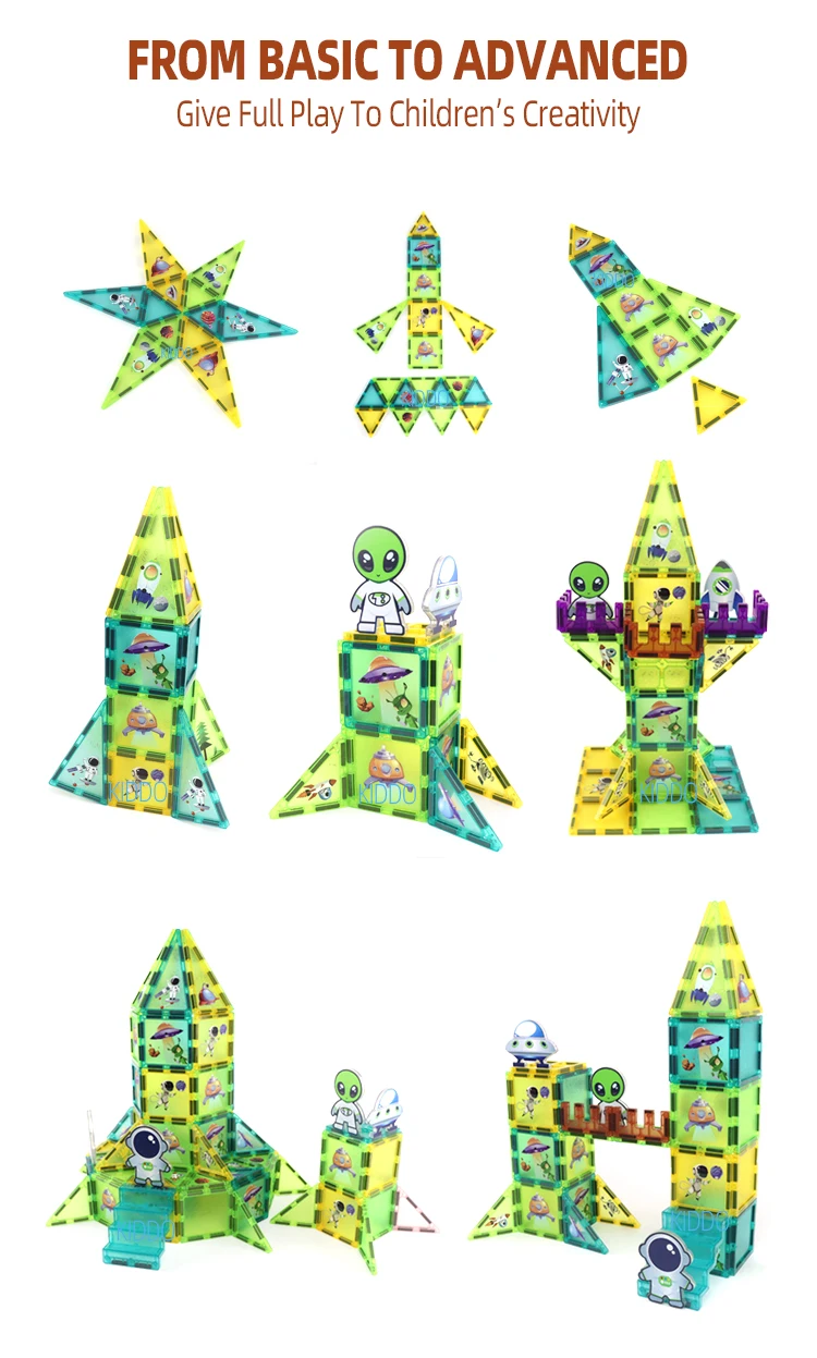 Abs Magic Magnetic Blocks Montessori Education 3d Building Blocks Diy ...