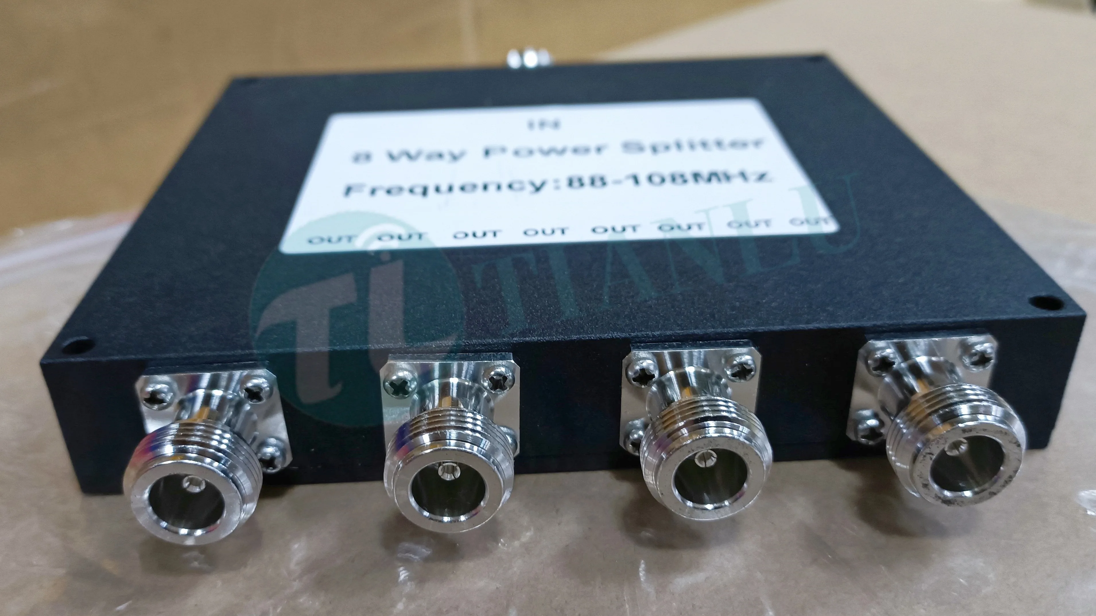 4 Ways N Female Fm 88-108mhz Rf Coax Fm Power Divider Splitter Combiner For Fm Transmitter - Buy ...