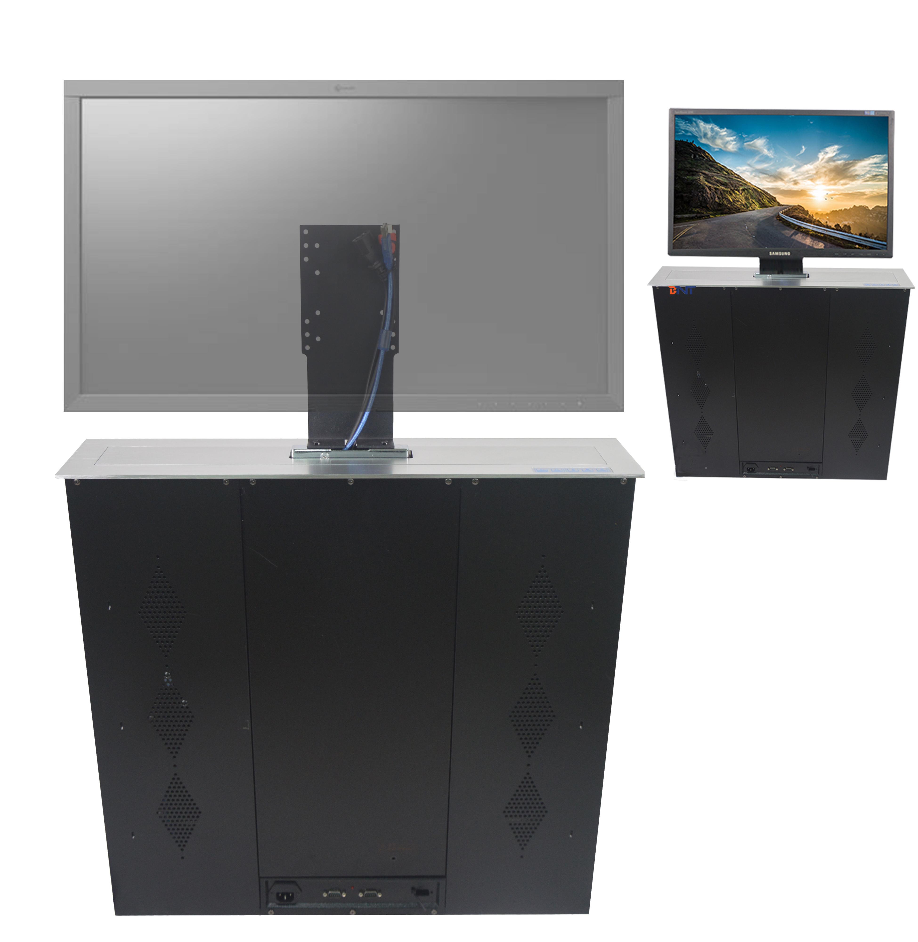 Motorized LCD Monitor Lift Fit for 22 Inches Screen Computer Pop up ...